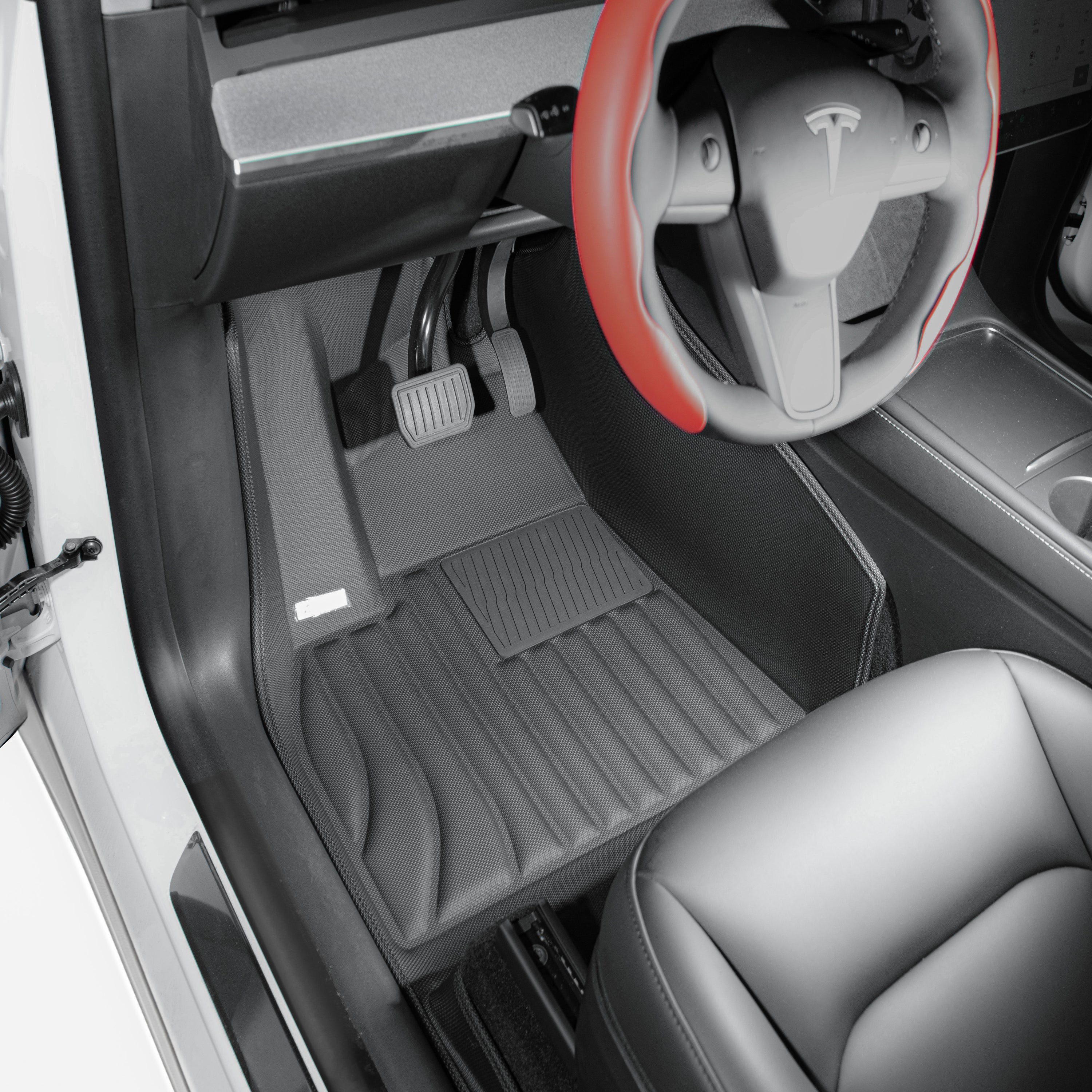 Tesla Model Y Floor Mats Extreme Coverage Vertical Stripe Accessories ...